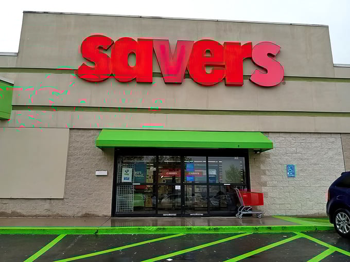 Welcome to Savers, where bargain hunting becomes an Olympic sport. This unassuming exterior hides a treasure trove that would make Indiana Jones jealous.