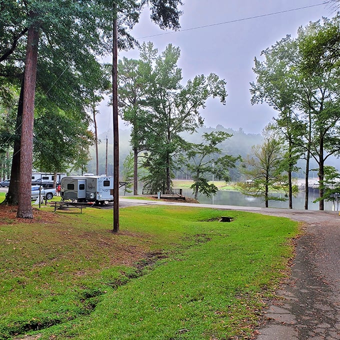 Mirror, mirror on the lake, who's the fairest state park of them all? Lake Lurleen's glassy waters reflect a paradise that would make even Snow White jealous.