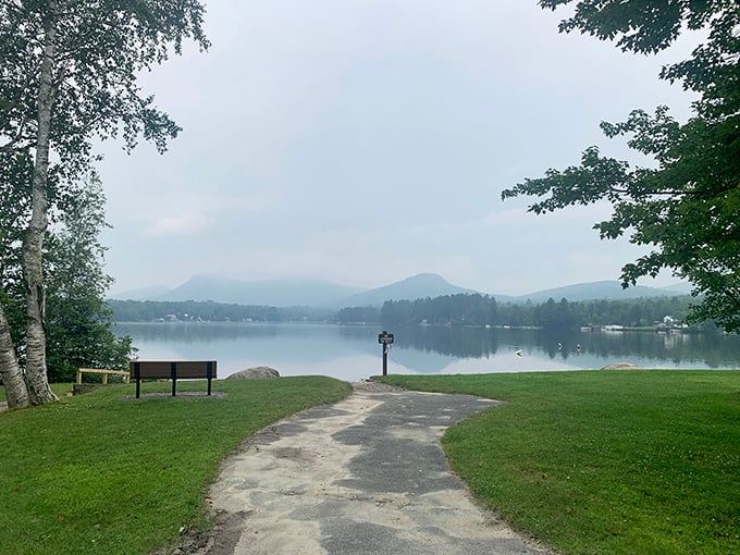 Dive into nature's canvas at Boulder Beach State Park. Crystal-clear waters mirror the sky, while mountains stand guard like gentle giants.