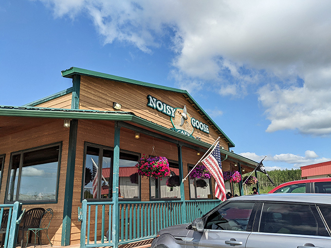 Welcome to The Noisy Goose, where rustic charm meets comfort food paradise. This wooden wonderland might just be Alaska's answer to Southern hospitality!