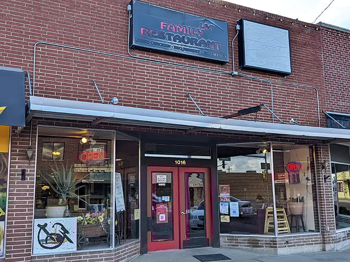 "Welcome to flavor town!" This unassuming brick facade hides a treasure trove of comfort food that'll make your taste buds do a happy dance.