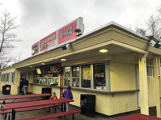 Welcome to the Goldenrod, where nostalgia meets flavor! This unassuming yellow building houses some of New Hampshire's most legendary fried chicken.