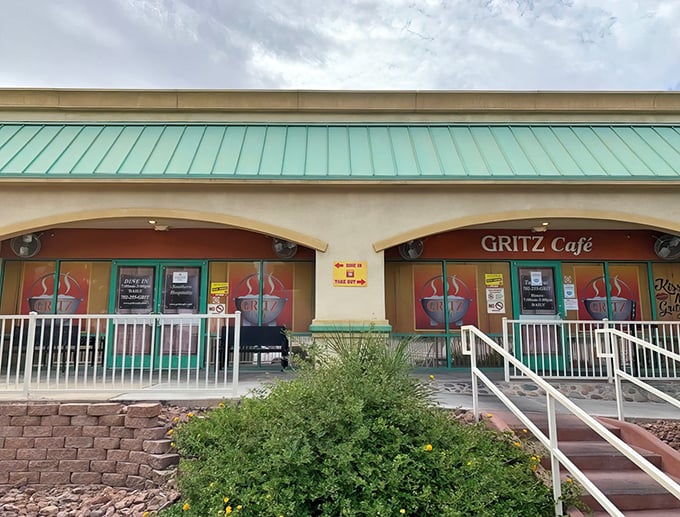 Welcome to Gritz Cafe, where Southern comfort meets Vegas charm! This unassuming exterior hides a treasure trove of flavor that'll make your taste buds do the cha-cha.