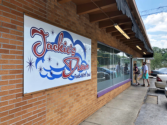 Unassuming exterior, extraordinary flavors within. Jackie's Dream proves you can't judge a restaurant by its brick facade.