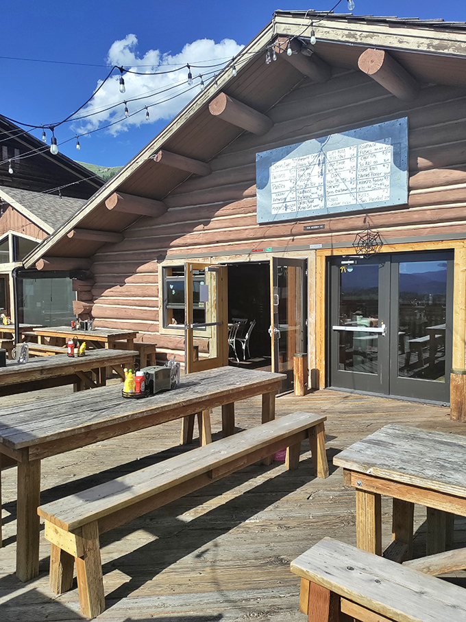 Log cabin meets culinary heaven! The Bird's rustic exterior promises a feast for both your eyes and taste buds.