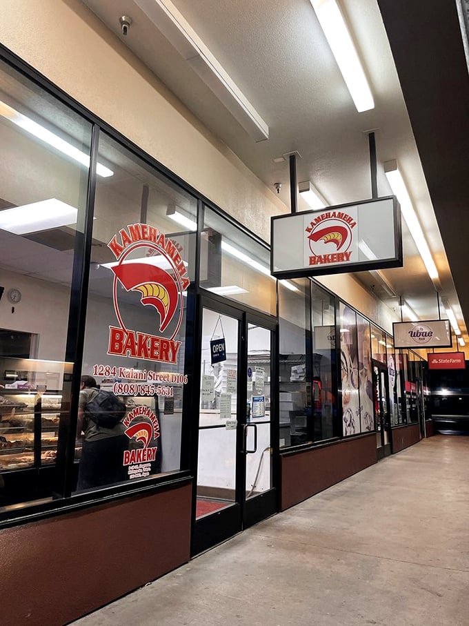 Welcome to donut paradise! Kamehameha Bakery's unassuming exterior hides a world of sugary delights that would make Homer Simpson weep with joy.