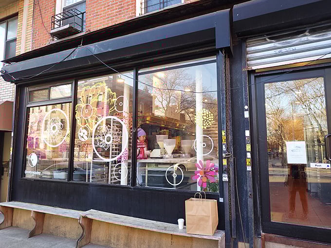 A donut shop that's more inviting than your grandma's kitchen? Fan-Fan Doughnuts' storefront is a sugar-coated siren call to carb lovers everywhere.