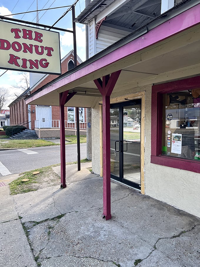 A beacon of sugary hope! The Donut King's unassuming exterior belies the sweet treasures within, like a culinary TARDIS for your taste buds.