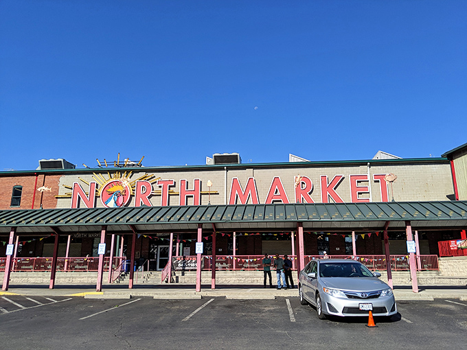 Welcome to flavor paradise! North Market Downtown's vibrant exterior promises a culinary adventure that'll make your taste buds do a happy dance.