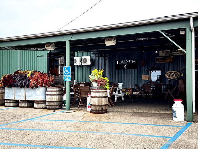 Welcome to Crane's, where rustic charm meets culinary delight! This exterior is like a warm hug from your favorite country aunt.