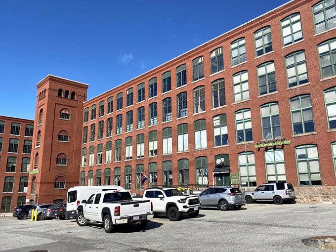 A red brick time machine! This former textile mill now houses a treasure trove of memories waiting to be rediscovered.
