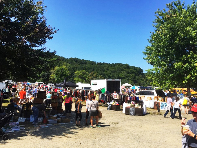 A treasure hunter's paradise! The Elephant's Trunk Flea Market sprawls out like a real-life version of "Where's Waldo?" for antique enthusiasts.