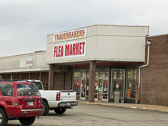 Welcome to Traderbakers, where treasure hunting becomes an Olympic sport! This unassuming exterior hides a world of wonders waiting to be discovered.