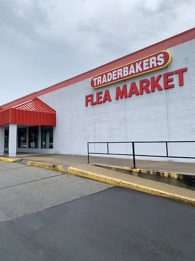 Welcome to Traderbakers, where treasure hunting becomes an Olympic sport! This unassuming exterior hides a world of wonders waiting to be discovered.
