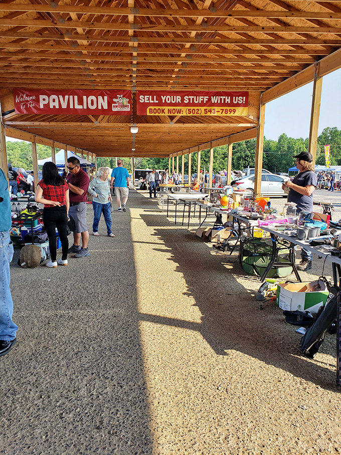 Welcome to bargain hunter's paradise! The Awesome Flea Market sprawls before you like a treasure map come to life, promising adventures in every aisle.