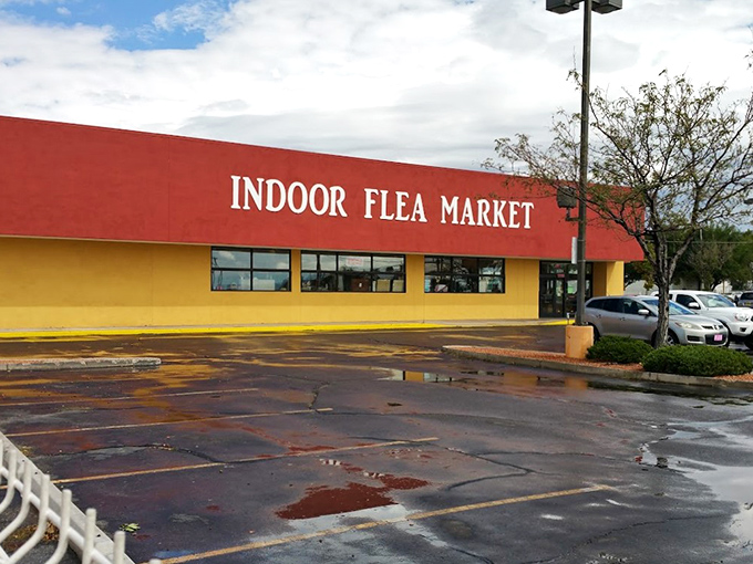 Welcome to the treasure hunter's paradise! This unassuming exterior hides a world of wonders waiting to be discovered inside.