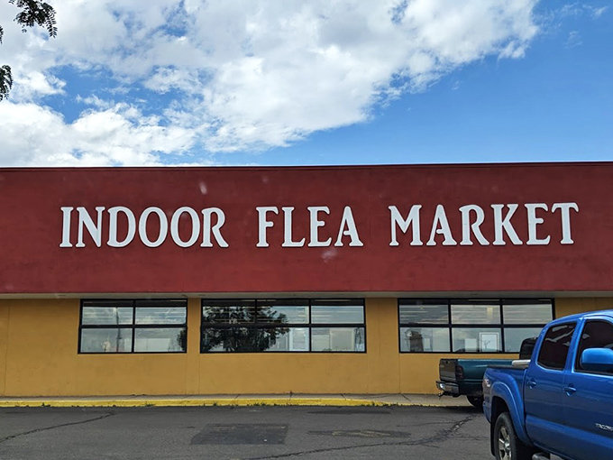 Welcome to the treasure hunter's paradise! This unassuming exterior hides a world of wonders waiting to be discovered inside.