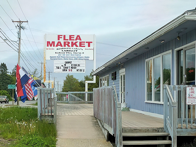 Step right up to bargain heaven! This unassuming blue building holds more treasures than Aladdin's cave.