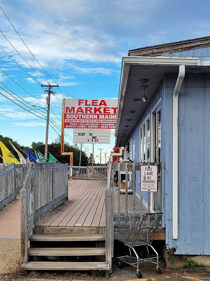 Step right up to bargain heaven! This unassuming blue building holds more treasures than Aladdin's cave.