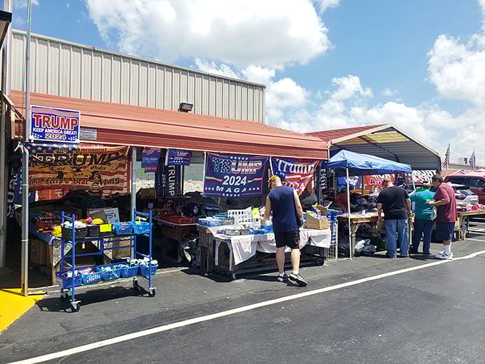 Step right up to bargain heaven! This colorful maze of stalls is like a real-life treasure map, where X marks the spot for your next great find. 