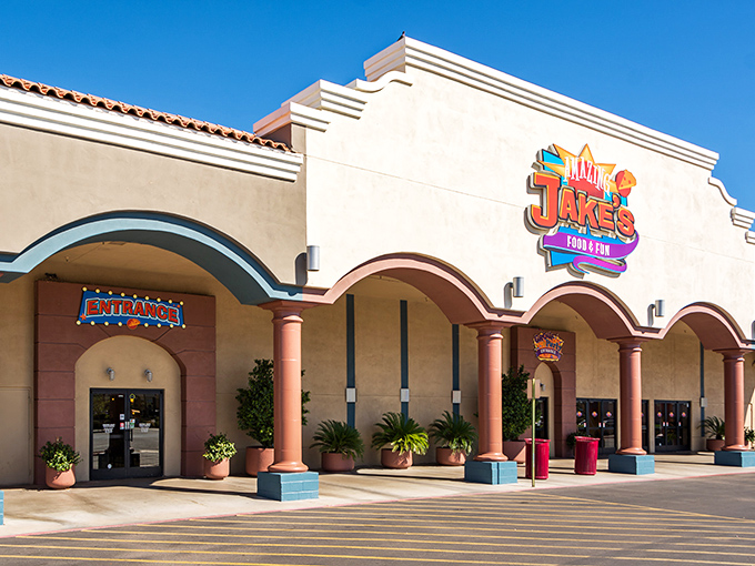 Welcome to Jake's, where fun is unlimited and calories don't count! This desert oasis of entertainment promises more excitement than a retiree's first day at pickleball camp.