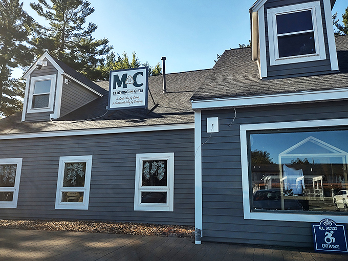 A hidden gem in plain sight! M&C Clothing and Gifts stands like a fashionable lighthouse, beckoning bargain hunters to its shores of style.