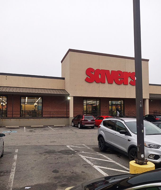Welcome to Savers, where one person's castoffs become another's treasures. This unassuming exterior hides a world of wonder waiting to be explored.
