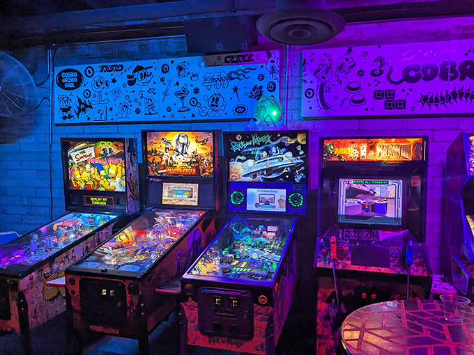 Step into a neon-drenched time warp where Pac-Man meets mixology. These pinball machines aren't just games; they're portals to your misspent youth.