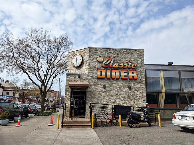 Time stands still at The Classic Diner, where the clock always points to delicious o'clock. This stone-faced beauty serves up nostalgia with a side of modern flair.