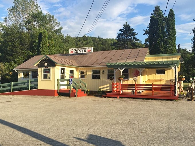 Welcome to breakfast paradise! The Creek House Diner's charming exterior promises a feast for both the eyes and the stomach.