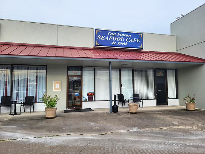 Unassuming exterior, extraordinary flavors! Old Fulton Seafood Cafe & Deli might not win any beauty pageants, but it's what's inside that counts.