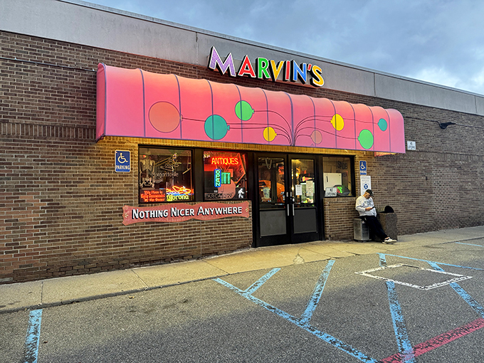 Step right up, folks! This isn't your average strip mall &ndash; it's the gateway to a wonderland of whimsy and nostalgia. Time to let your inner child run wild!