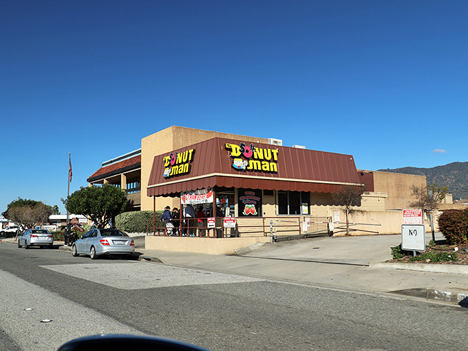 Welcome to donut paradise! The Donut Man's unassuming exterior hides a world of sweet wonders, proving you should never judge a book by its cover &ndash; or a donut shop by its awning.