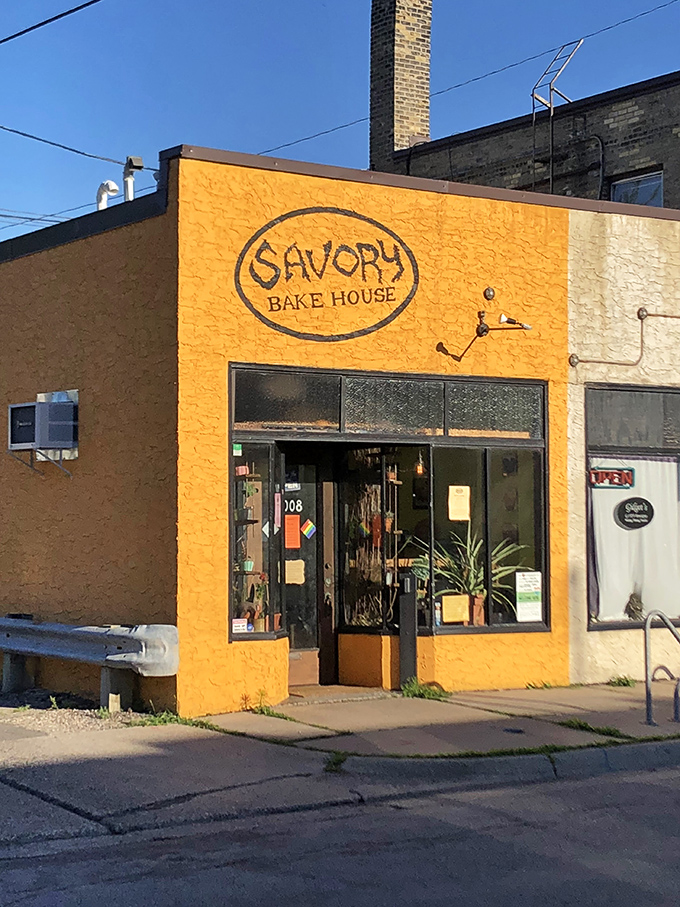 Sunshine on a corner! This cheery yellow bakehouse is like a beacon of hope for carb enthusiasts. Savory by name, savory (and sweet) by nature.