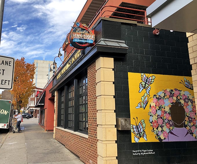 A feast for the eyes! Dotty Dumpling's Dowry's exterior is a colorful canvas that screams "fun" louder than a Wisconsin Badger touchdown celebration.