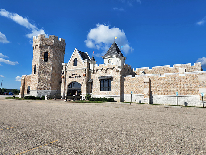 A cheese lover's Camelot! This castle isn't guarding gold, but something far more precious to Wisconsinites &ndash; a kingdom of curds and wheels.