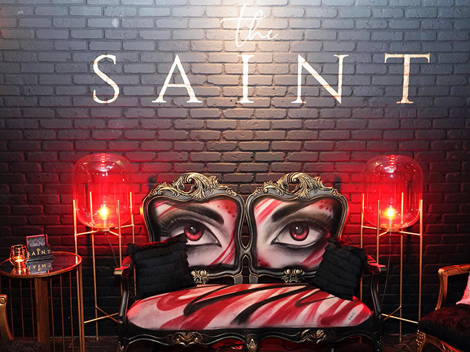 Knock knock! Who's there? A hidden gem that's about to rock your world. This unassuming entrance is your portal to a night of mystery and indulgence.