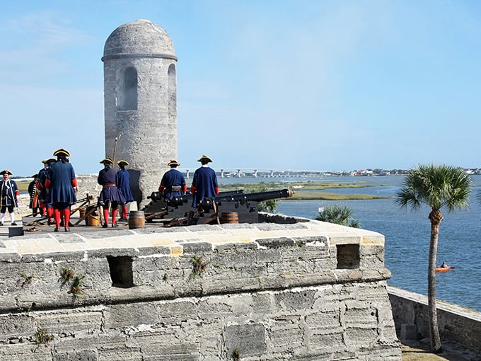 Fortress of solitude? Not quite, but this sun-soaked citadel might make you feel like a superhero of history. Palm trees and cannons - Florida's version of "Guns N' Roses"!