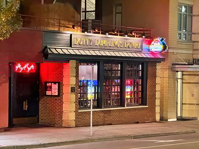 A feast for the eyes! Dotty Dumpling's Dowry's exterior is a colorful canvas that screams "fun" louder than a Wisconsin Badger touchdown celebration.