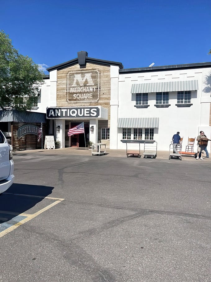 Welcome to Merchant Square, where nostalgia meets retail therapy! This sprawling antique paradise is like a time machine with a parking lot.