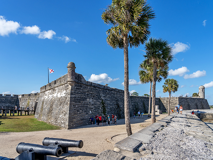 Fortress of solitude? Not quite, but this sun-soaked citadel might make you feel like a superhero of history. Palm trees and cannons - Florida's version of "Guns N' Roses"!