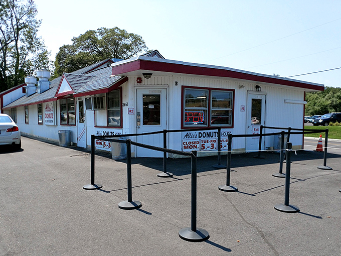 Welcome to donut paradise! Allie's modest exterior belies the sugary wonders within, like a delicious secret waiting to be discovered.