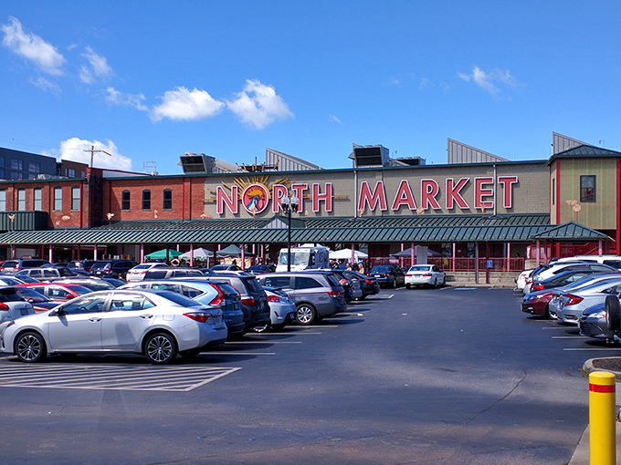 Welcome to flavor paradise! North Market Downtown's vibrant exterior promises a culinary adventure that'll make your taste buds do a happy dance.