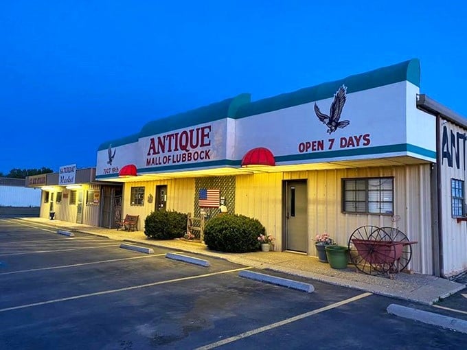 Welcome to the time machine! This unassuming exterior hides a treasure trove of memories waiting to be rediscovered. It's like stepping into your cool grandma's attic, if she collected everything.