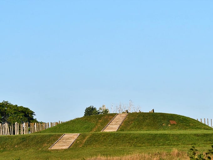Ancient Midwest Mysteries: Aztalan's mounds rise like nature's stairway to the past. Who needs a DeLorean when you've got these grassy time machines?