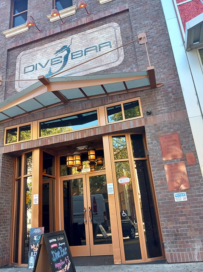 Dive in, folks! This unassuming brick facade hides an underwater wonderland that would make Aquaman jealous. Who knew Atlantis had a Sacramento zip code?