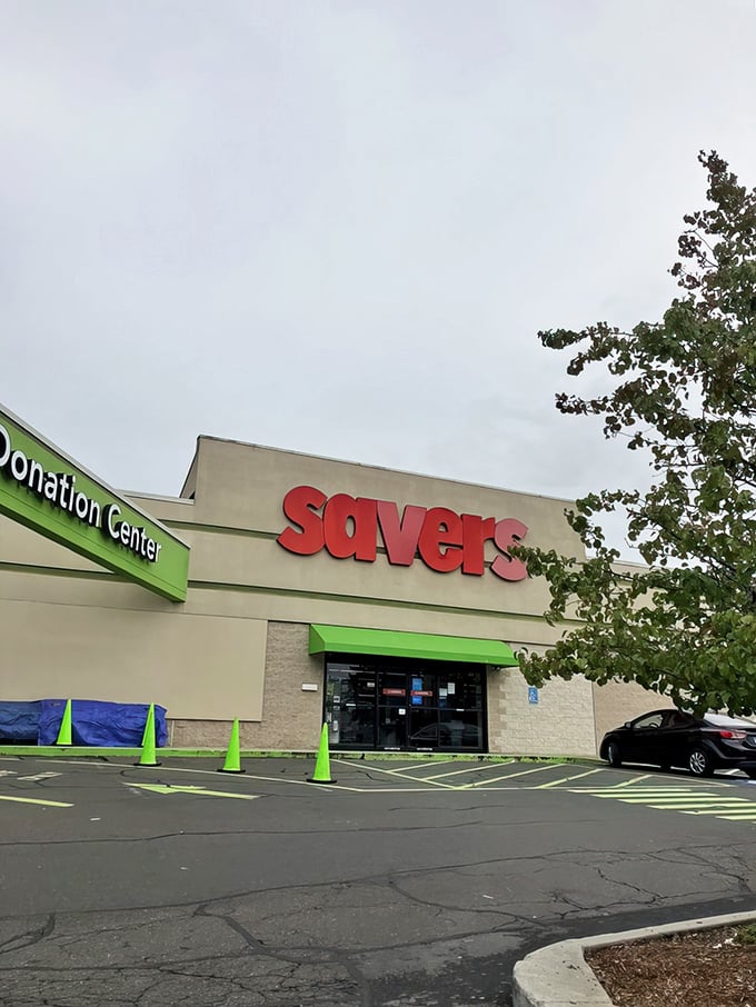Welcome to Savers, where bargain hunting becomes an Olympic sport. This unassuming exterior hides a treasure trove that would make Indiana Jones jealous.
