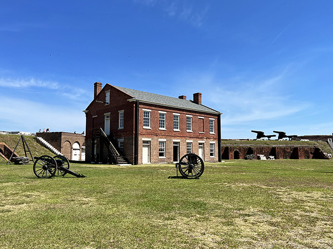 "Who needs a time machine? Fort Clinch's brick facade and cannon-lined grounds transport you straight to the 1800s. History buffs, prepare to swoon!"