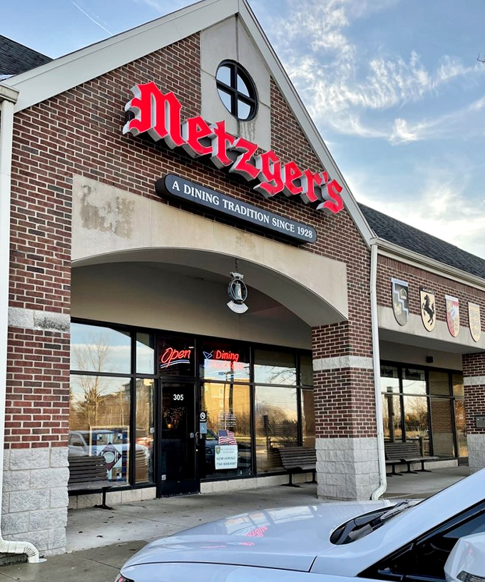 Willkommen to Metzger's! This brick-faced bastion of Bavarian bliss has been serving up slices of Germany since 1928. Talk about staying power!