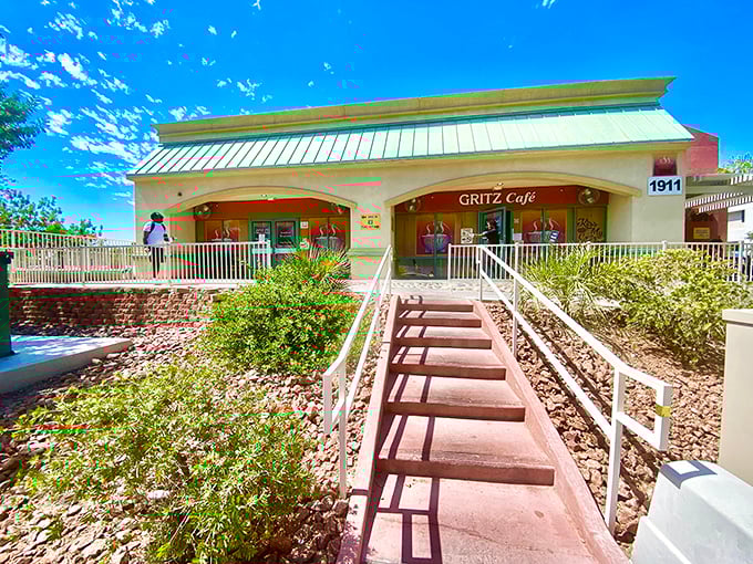 Welcome to Gritz Cafe, where Southern comfort meets Vegas charm! This unassuming exterior hides a treasure trove of flavor that'll make your taste buds do the cha-cha.